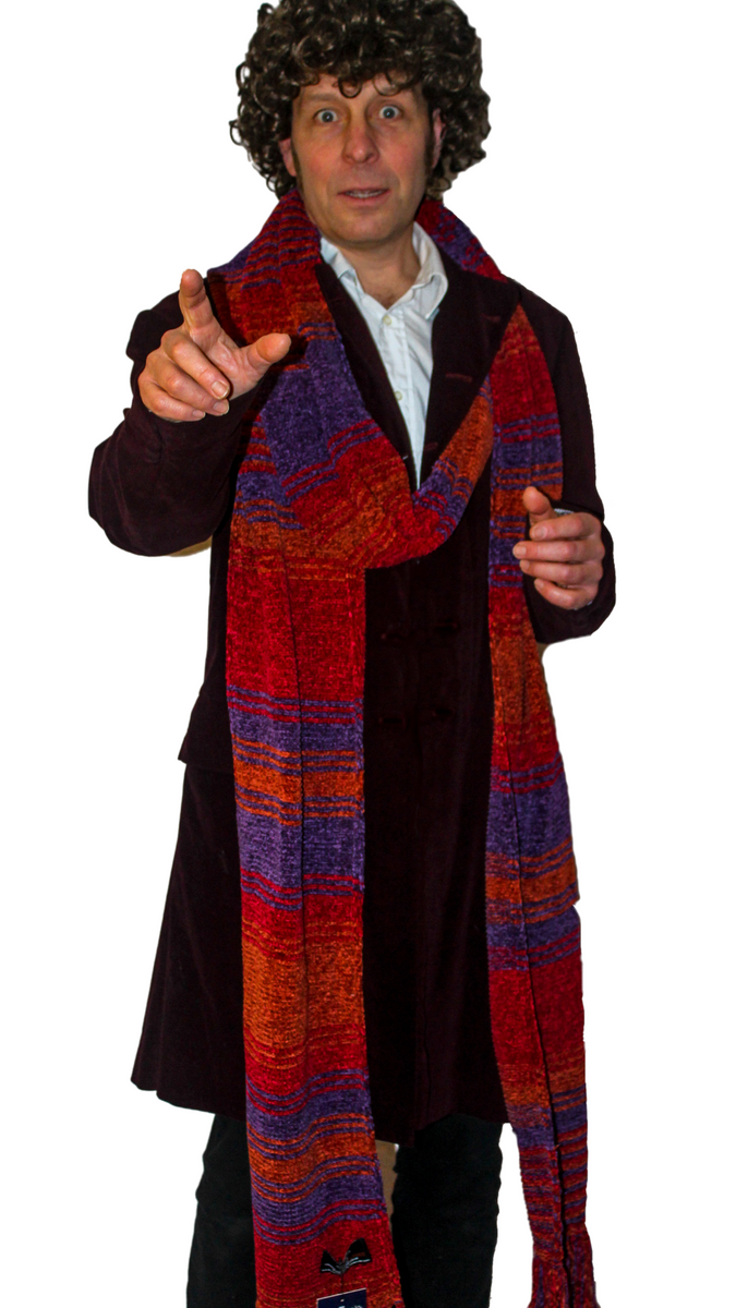 Doctor Who Scarf Season 18 - Official BBC Fourth Doctor Burgundy Scarf ...