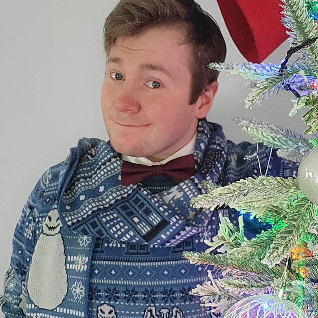Doctor Who Christmas Jumper - TARDIS, Weeping Angels & Snowmen Sweater ...