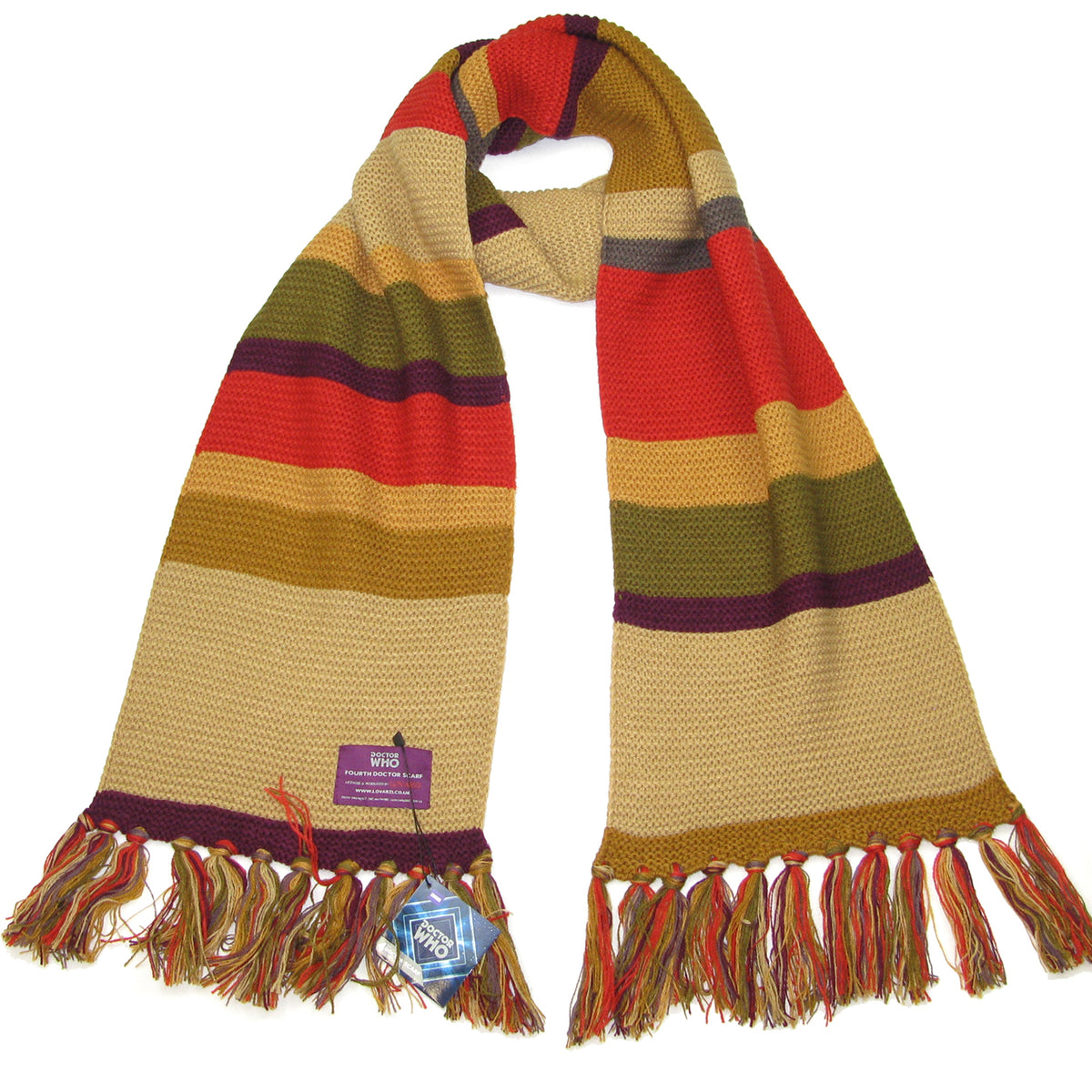 Doctor Who Scarf Shorter Size – Buy official BBC Tom Baker 4th Doctor ...