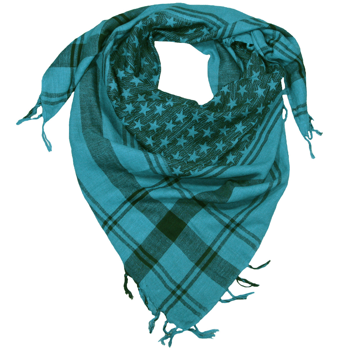 Star Patterned Cotton Square Scarf for Men and Women – LOVARZI