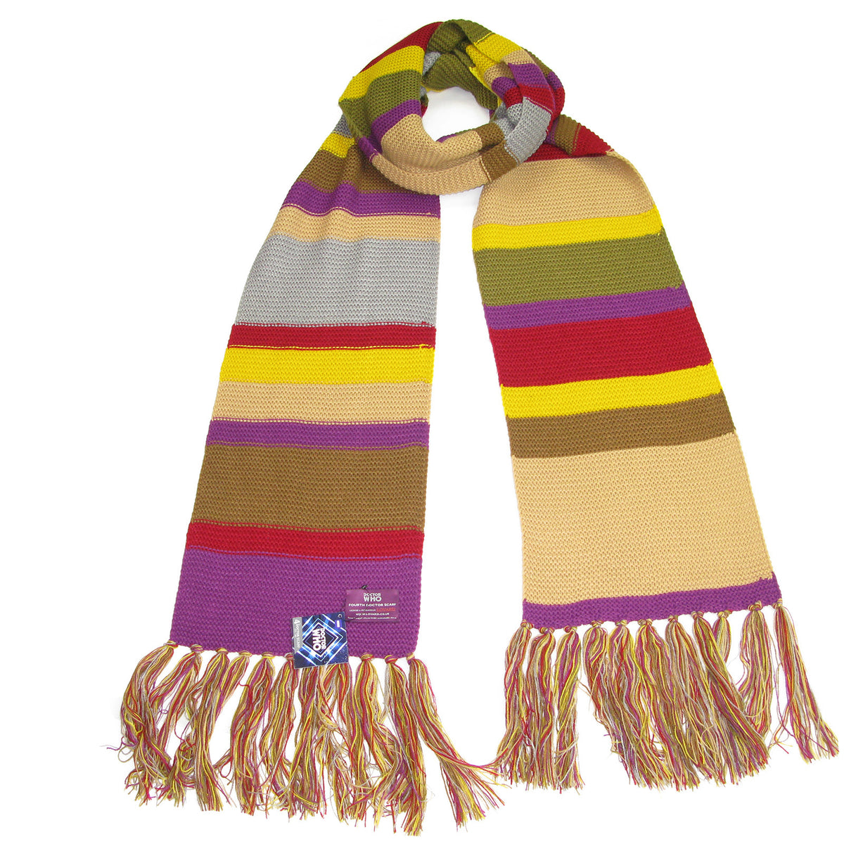 Doctor Who Scarf - Buy Official BBC Season 12 Tom Baker 4th Dr Scarf 12 ...