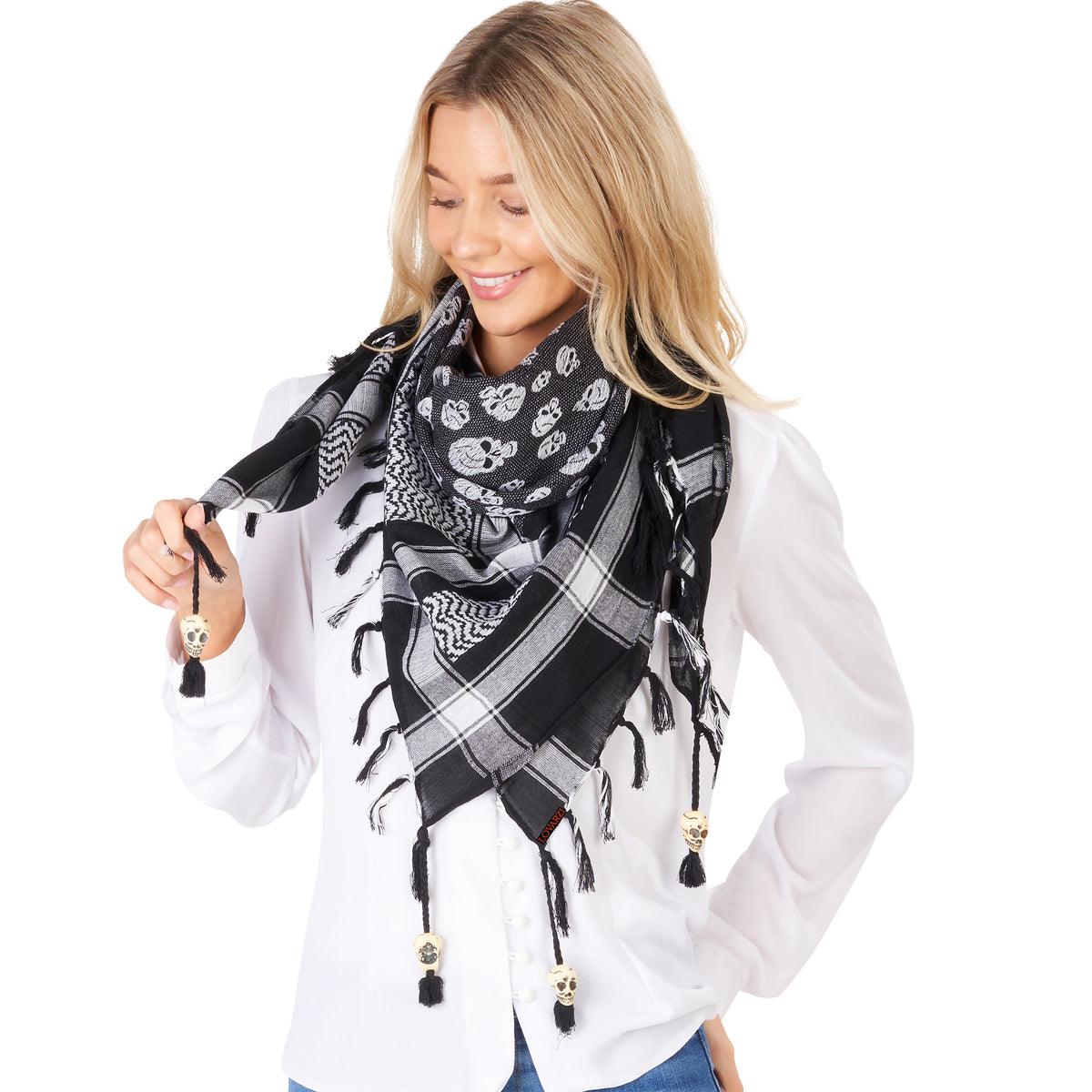 Skull Scarf - Men's and Women's Cotton Skull Scarves – LOVARZI
